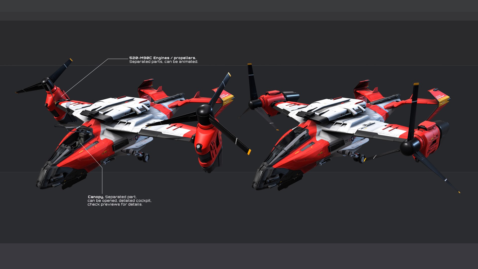 SF - VTOL Coast Guard 3D Model - TurboSquid 2324227