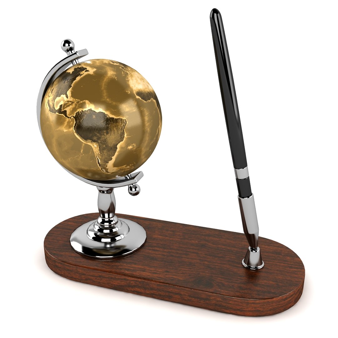 3ds Globe Pen Set
