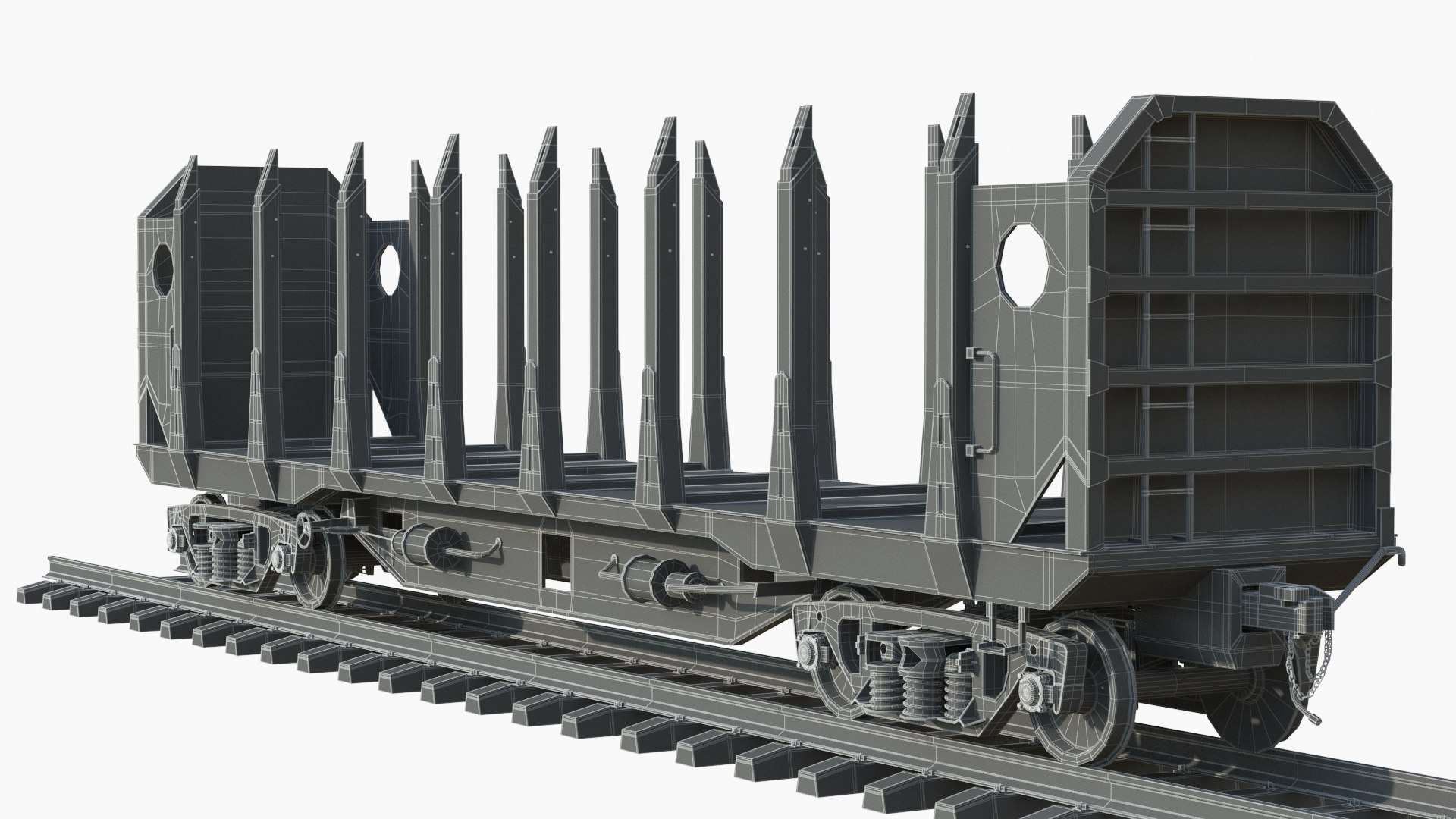 Logging Car Red 3D Model - TurboSquid 1438172