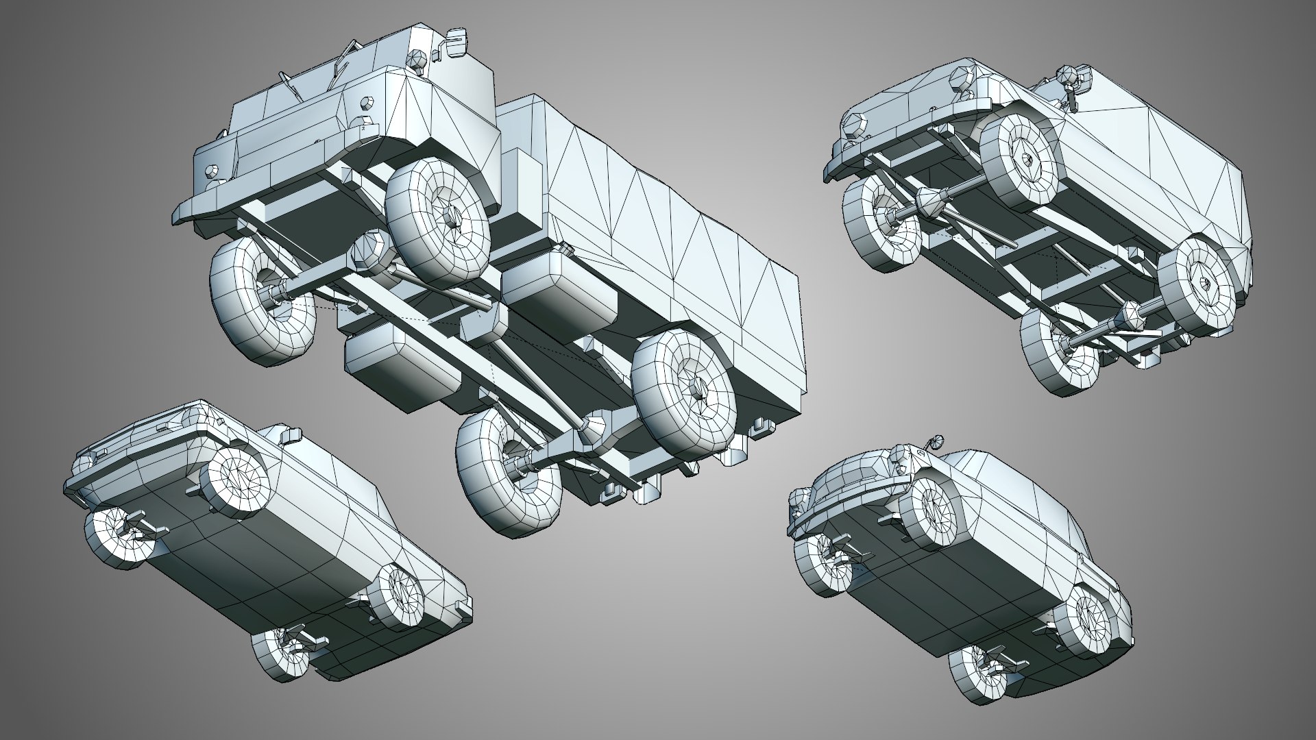 Russian Cars Low Poly Hand Painted 3D model - TurboSquid 1850856