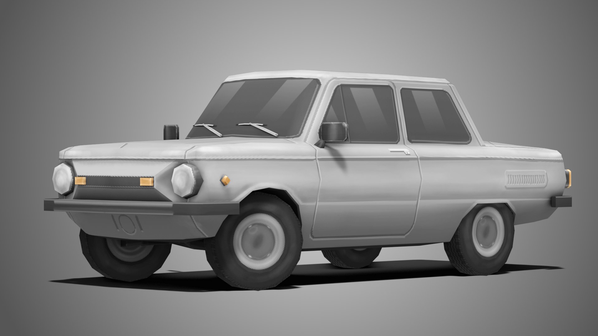 Russian Cars Low Poly Hand Painted 3D model - TurboSquid 1850856