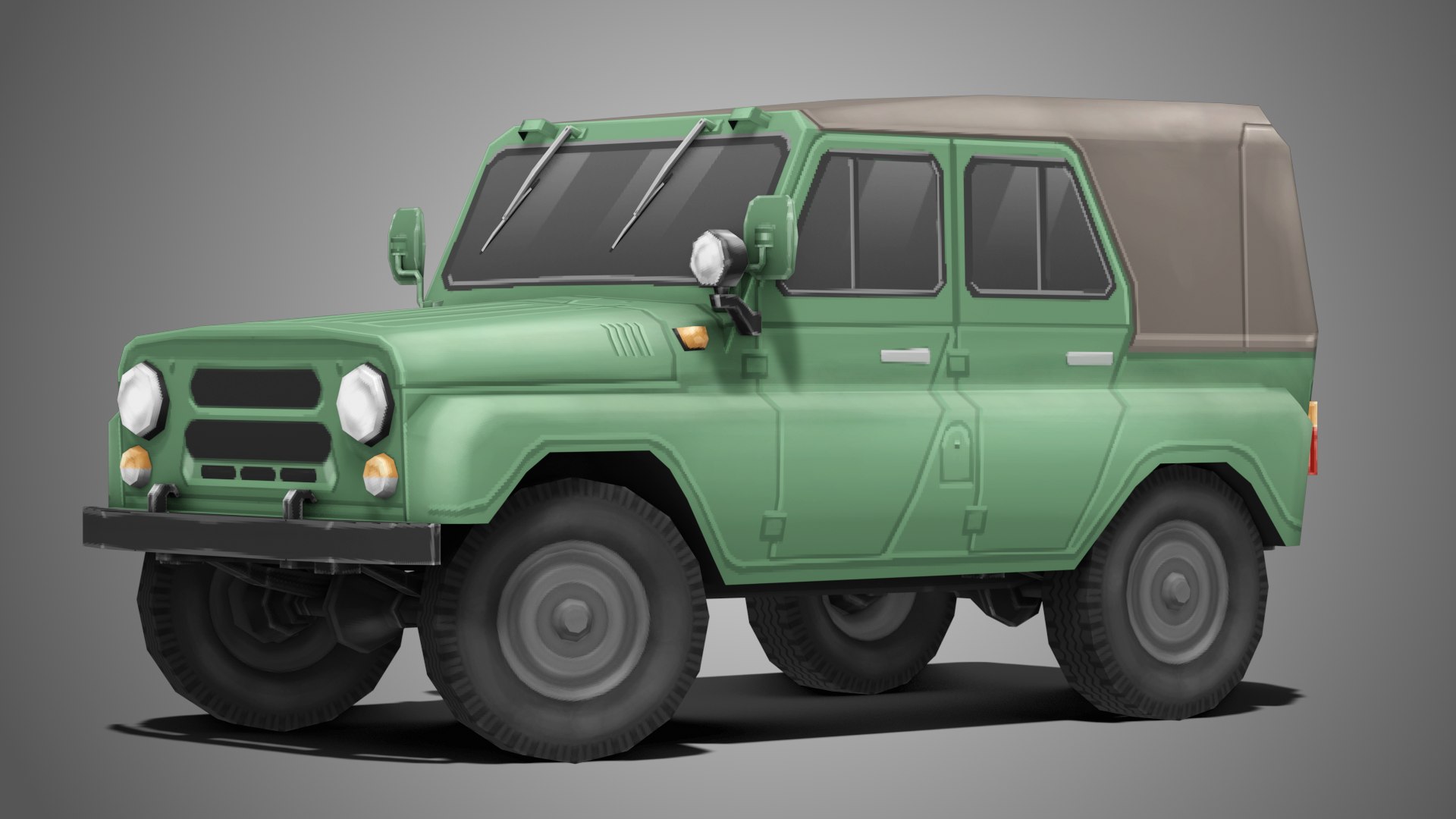 Russian Cars Low Poly Hand Painted 3D model - TurboSquid 1850856