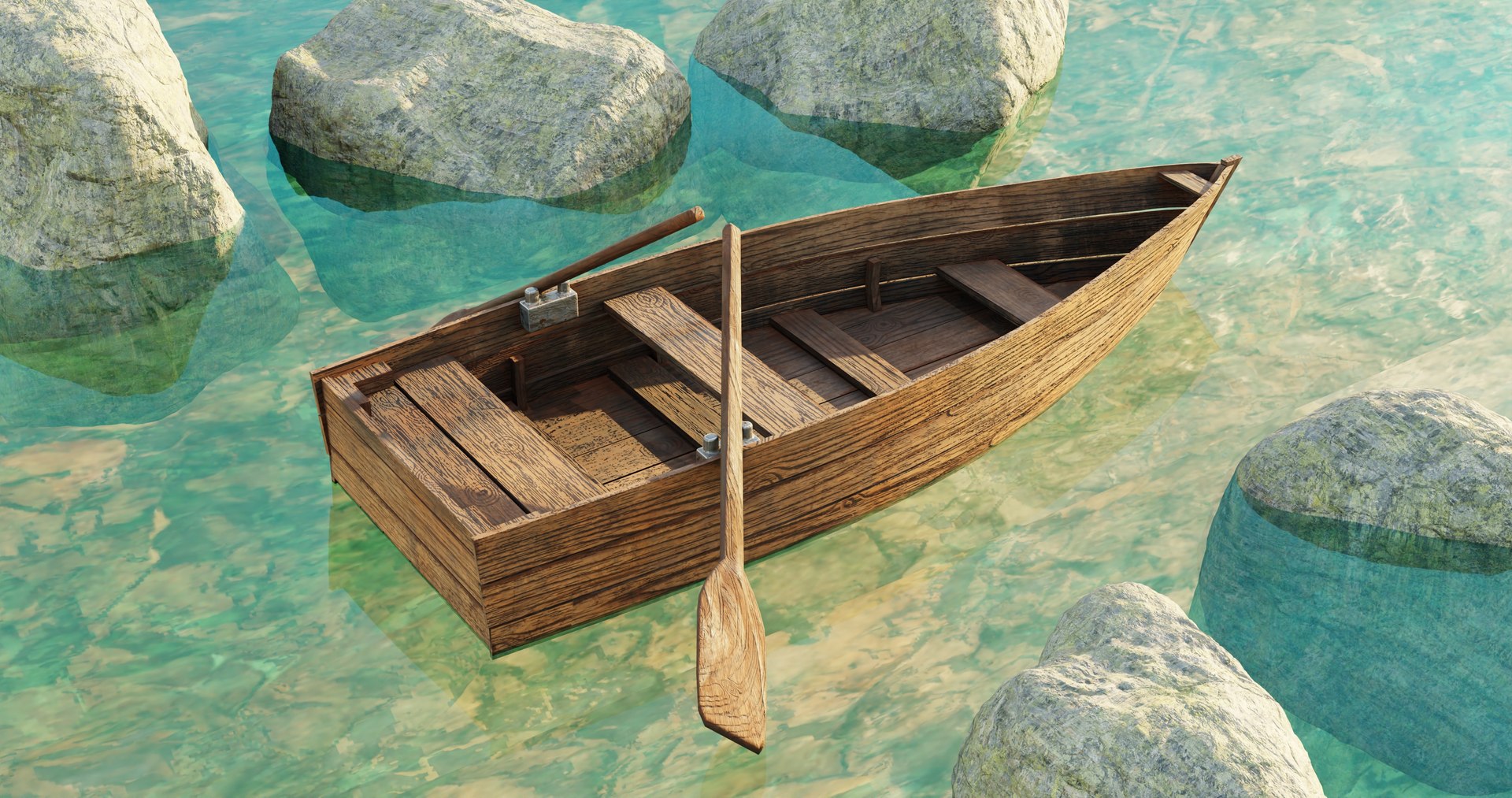 3D Wooden Boat - TurboSquid 2287234