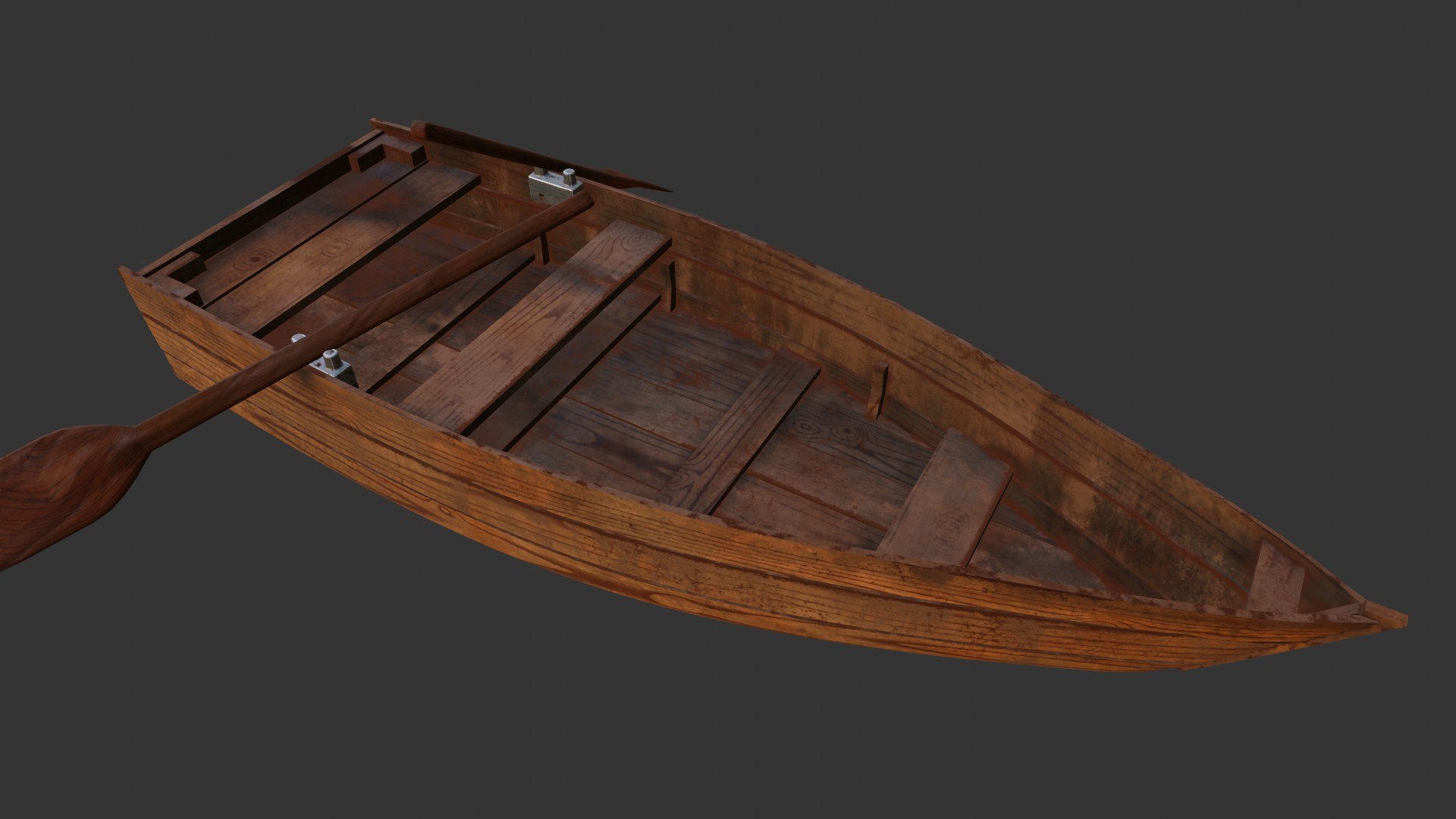 3D Wooden Boat - TurboSquid 2287234