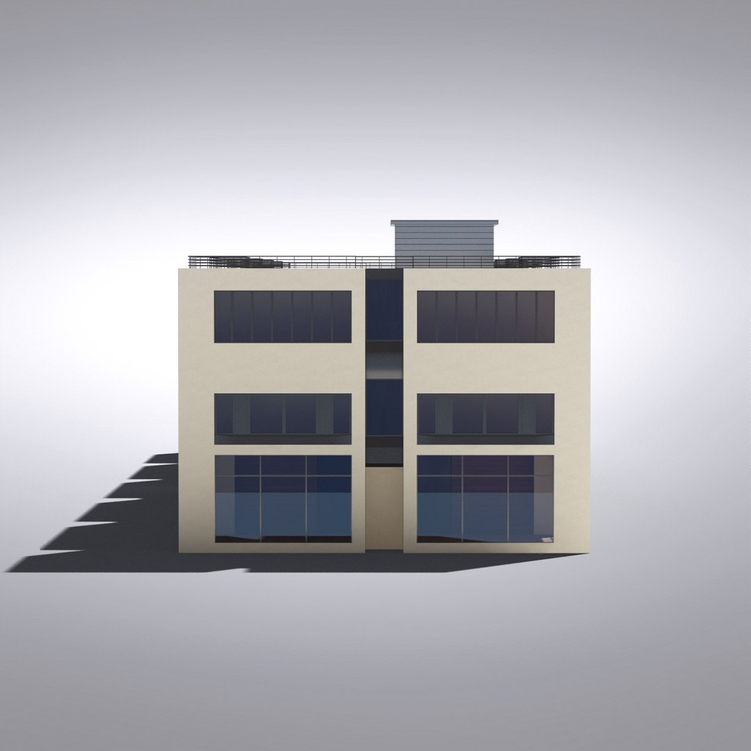 3dsmax Modern Generic Building Architectural