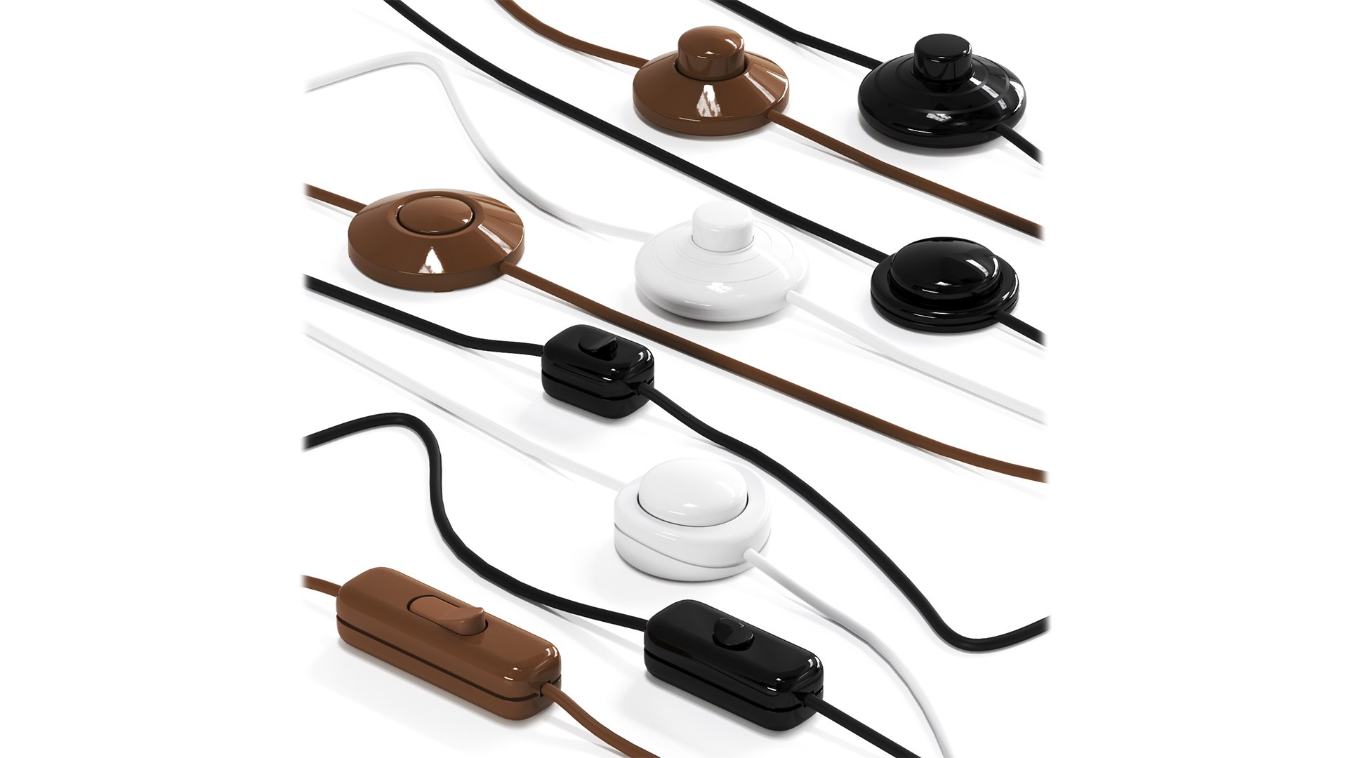 3D Wire With Power Button Dimmer And Light Switch - TurboSquid 2106158