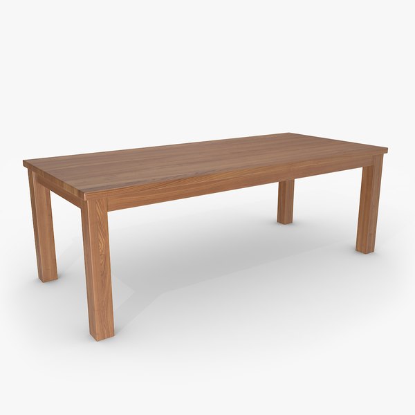 3D Wood Table model - TurboSquid 1948852