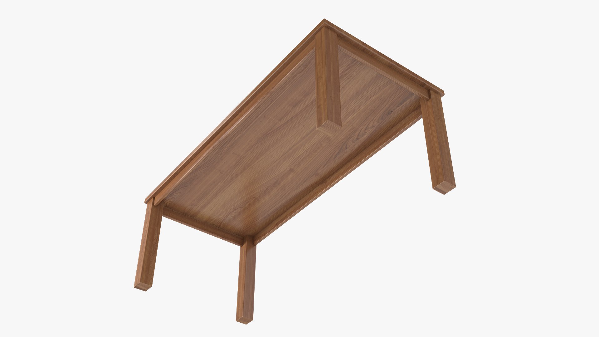 3D Wood Table Model - TurboSquid 1948852