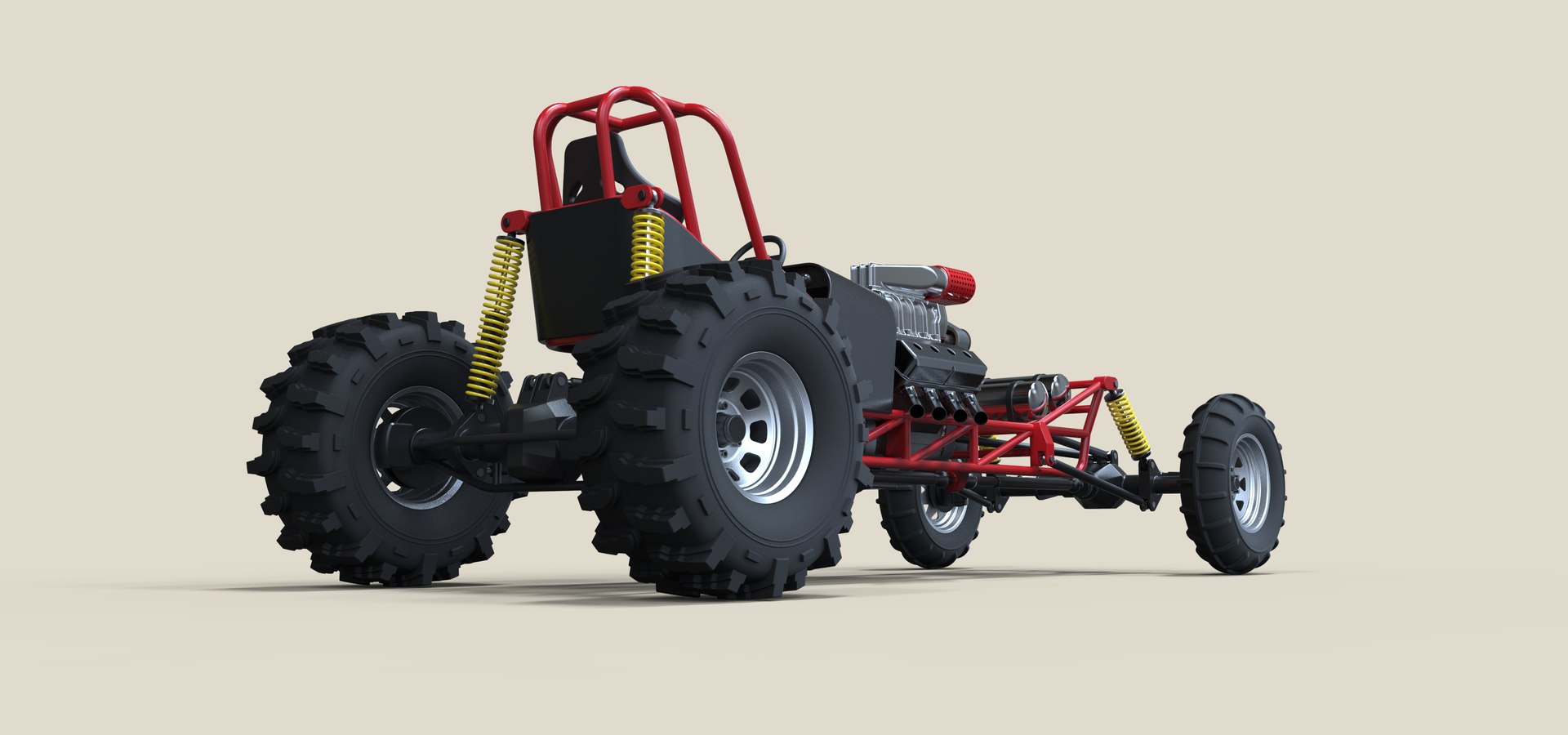 Drag Dragster Mud 3D - TurboSquid 1393396