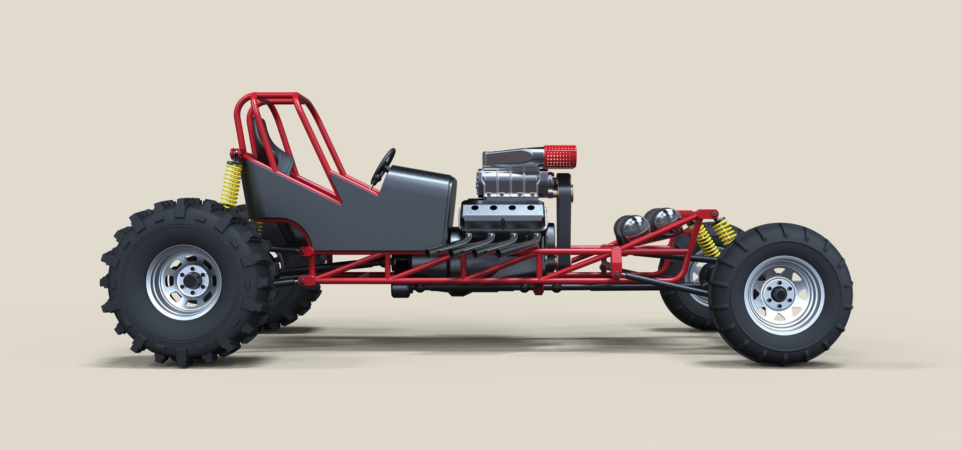 Drag Dragster Mud 3D - TurboSquid 1393396