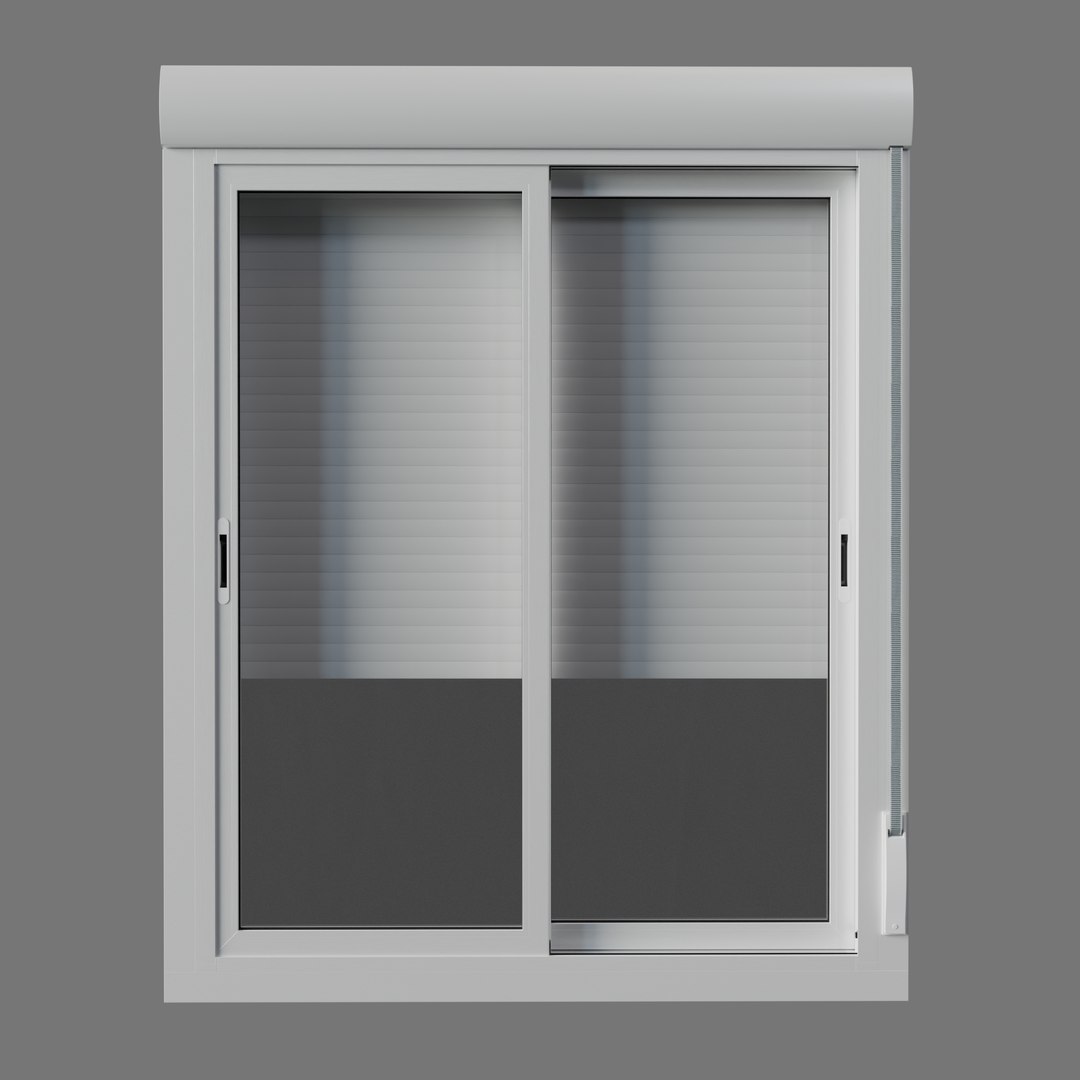 Window With Roller Shutter 3D Model - TurboSquid 2374087