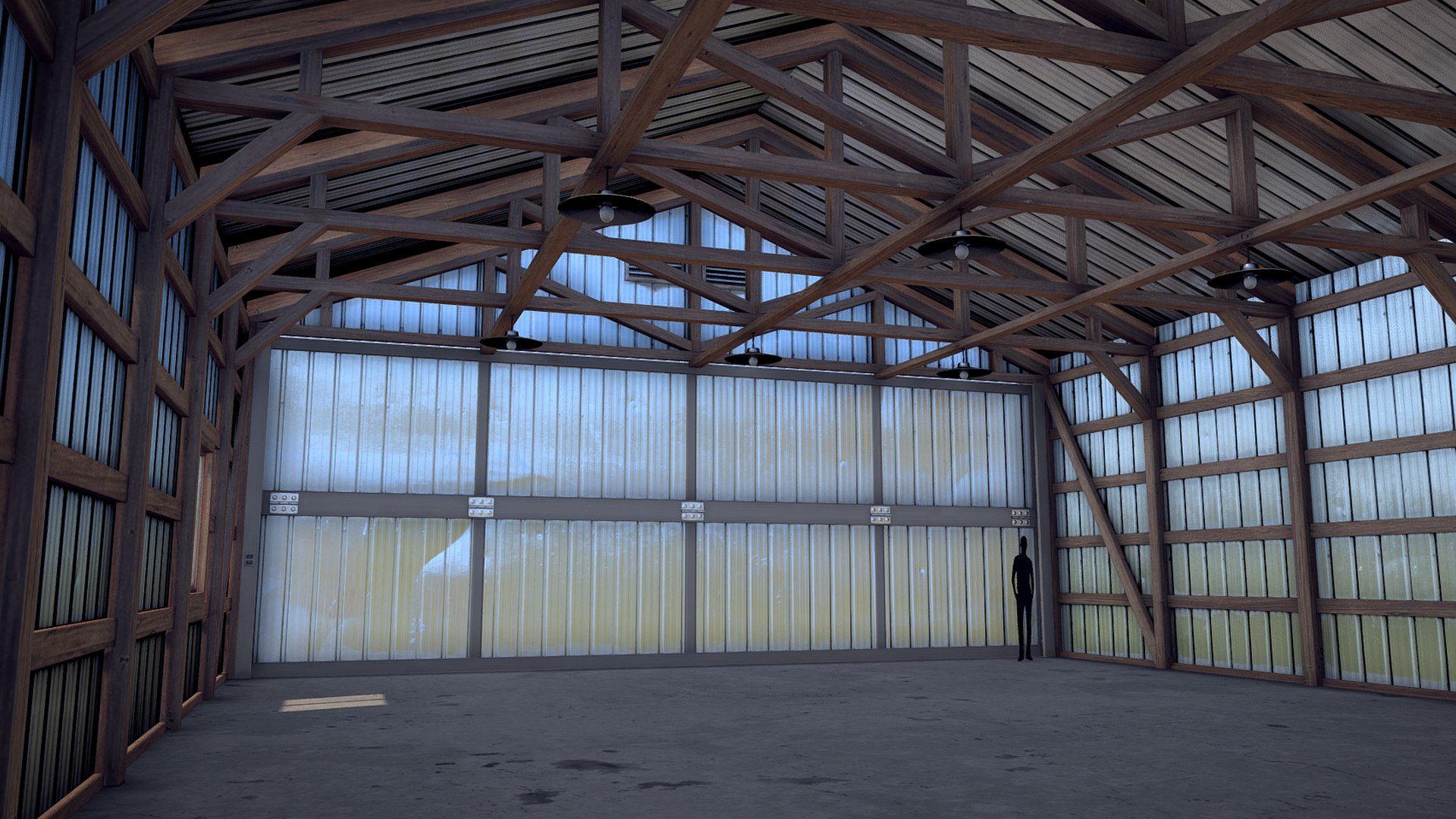 Airfield Hangar 12m Vr1 3D model - TurboSquid 2088719