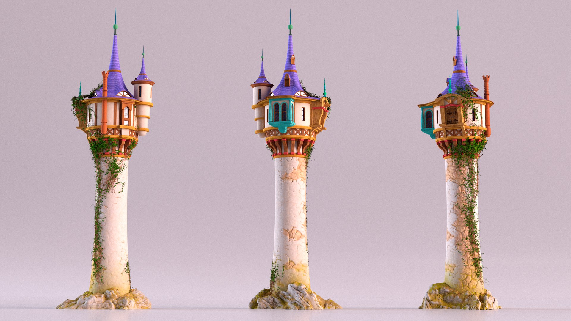 3D Tangled Rapunzel Tower - TurboSquid 2145552