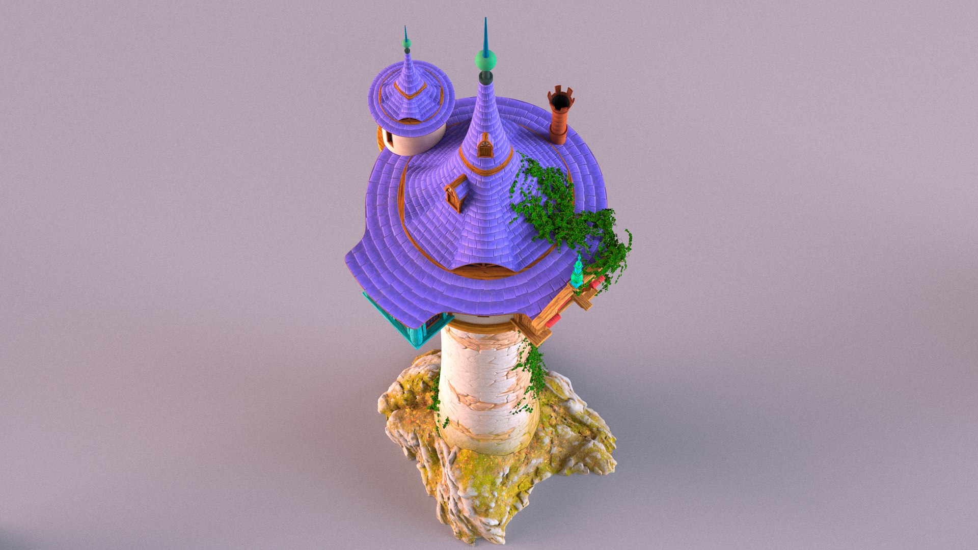 3D Tangled Rapunzel Tower - TurboSquid 2145552