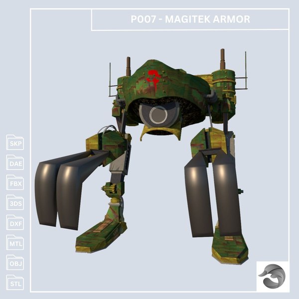 modelo 3d P007 MAGITEK ARMOR - TurboSquid 2054575