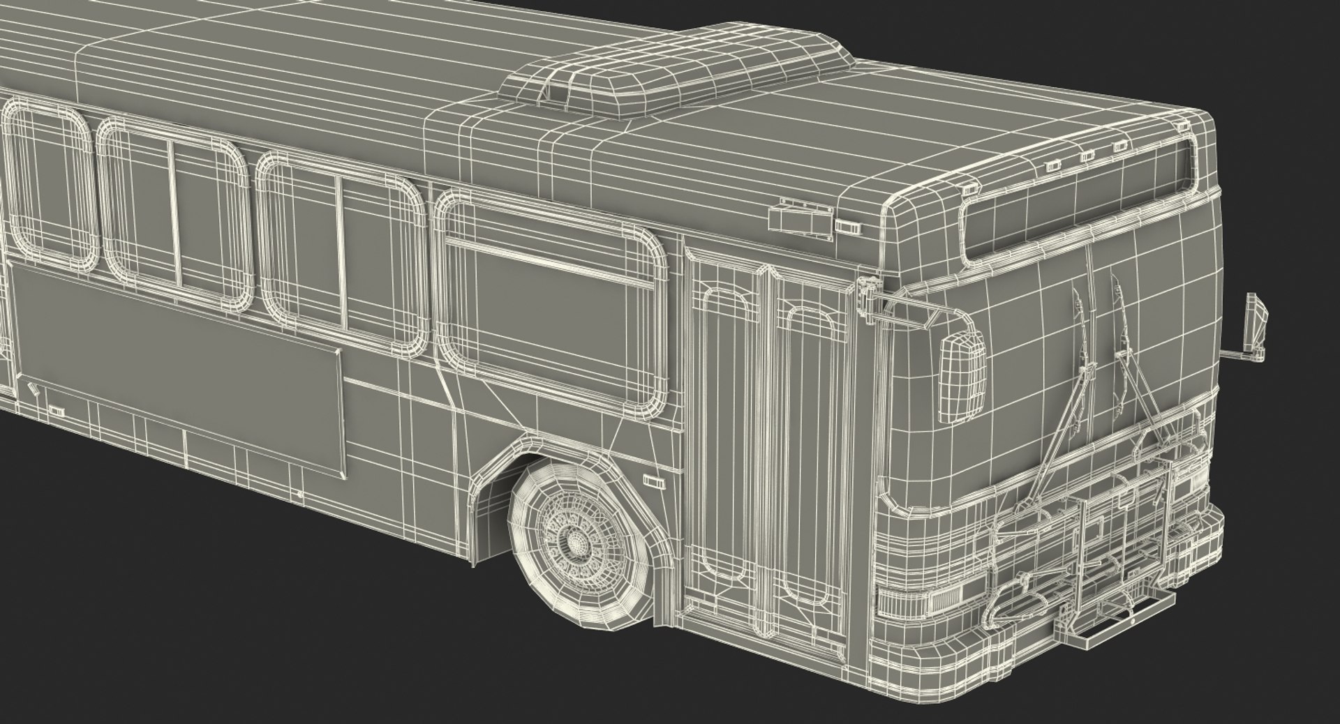 3d model gillig floor bus