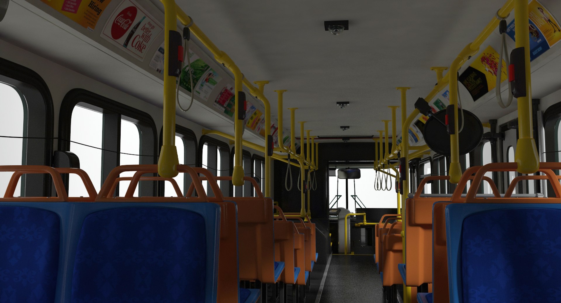 3d Model Gillig Floor Bus