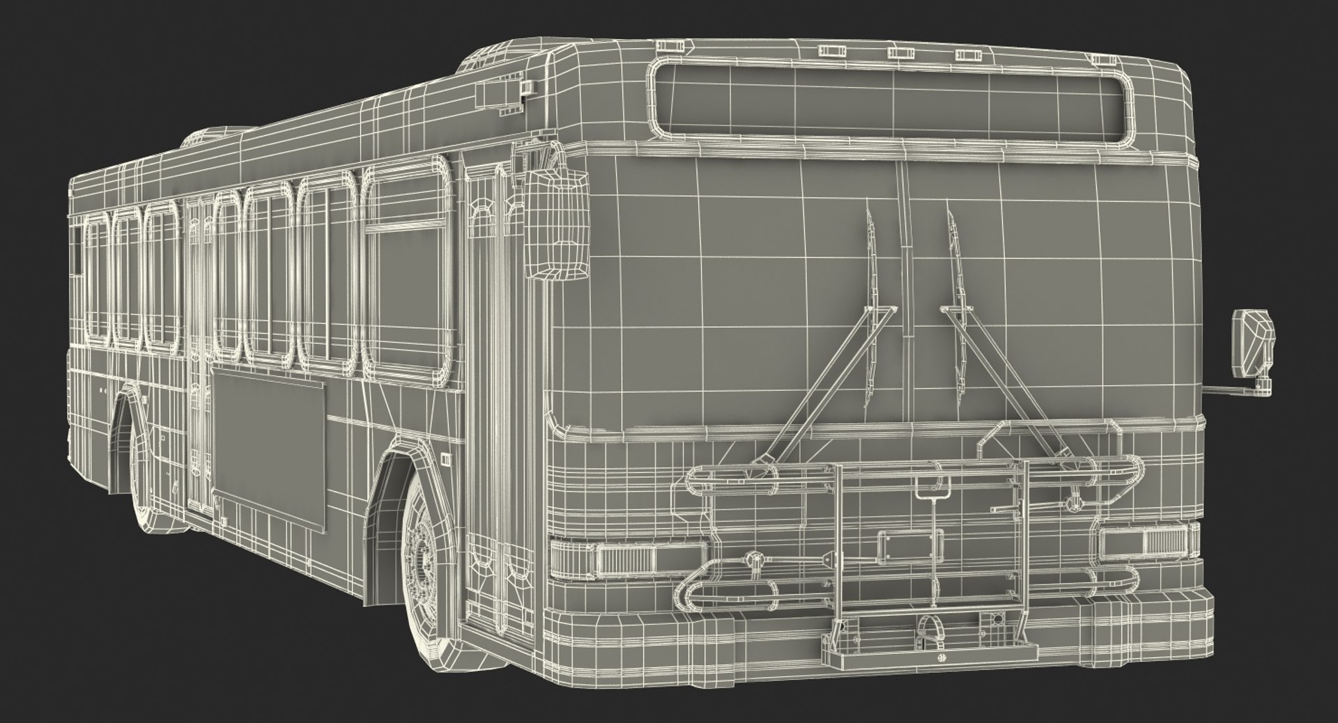 3d model gillig floor bus