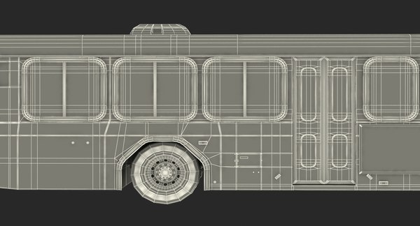 3d model gillig floor bus