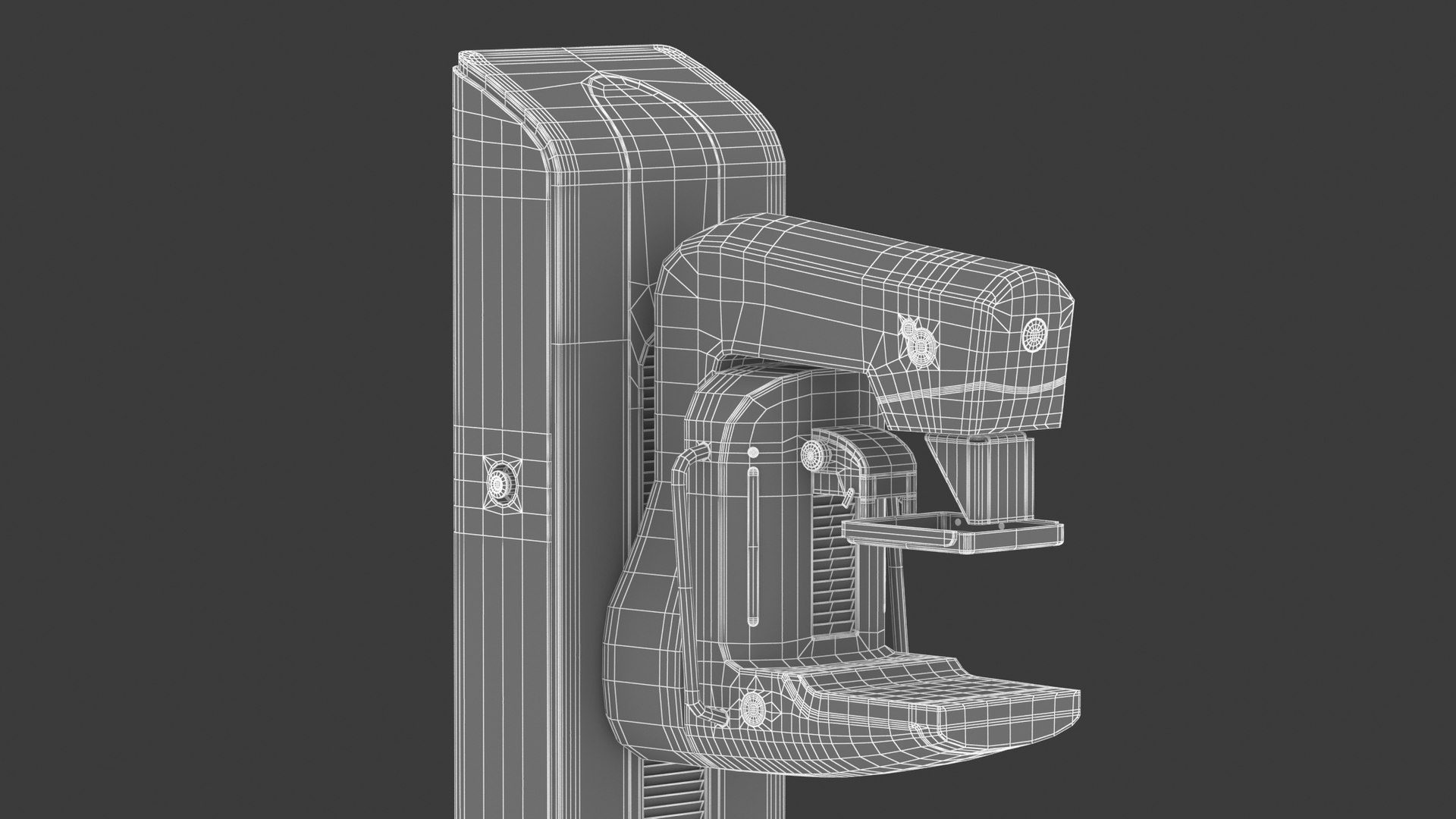 Medical Mammography Machine 3D Model - TurboSquid 2225558