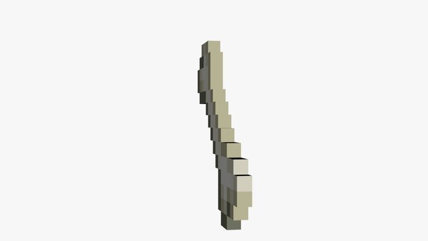3D Minecraft Bone - TurboSquid 1924338
