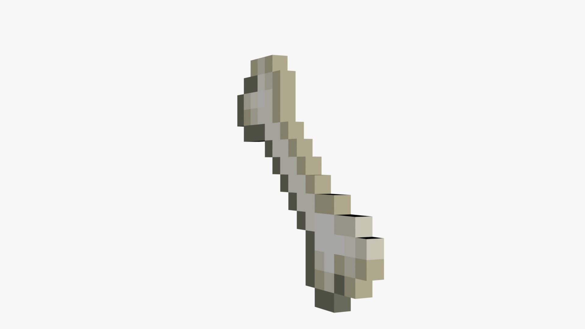 3D Minecraft Bone - TurboSquid 1924338