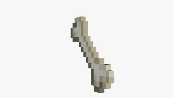 3D Minecraft Bone - TurboSquid 1924338