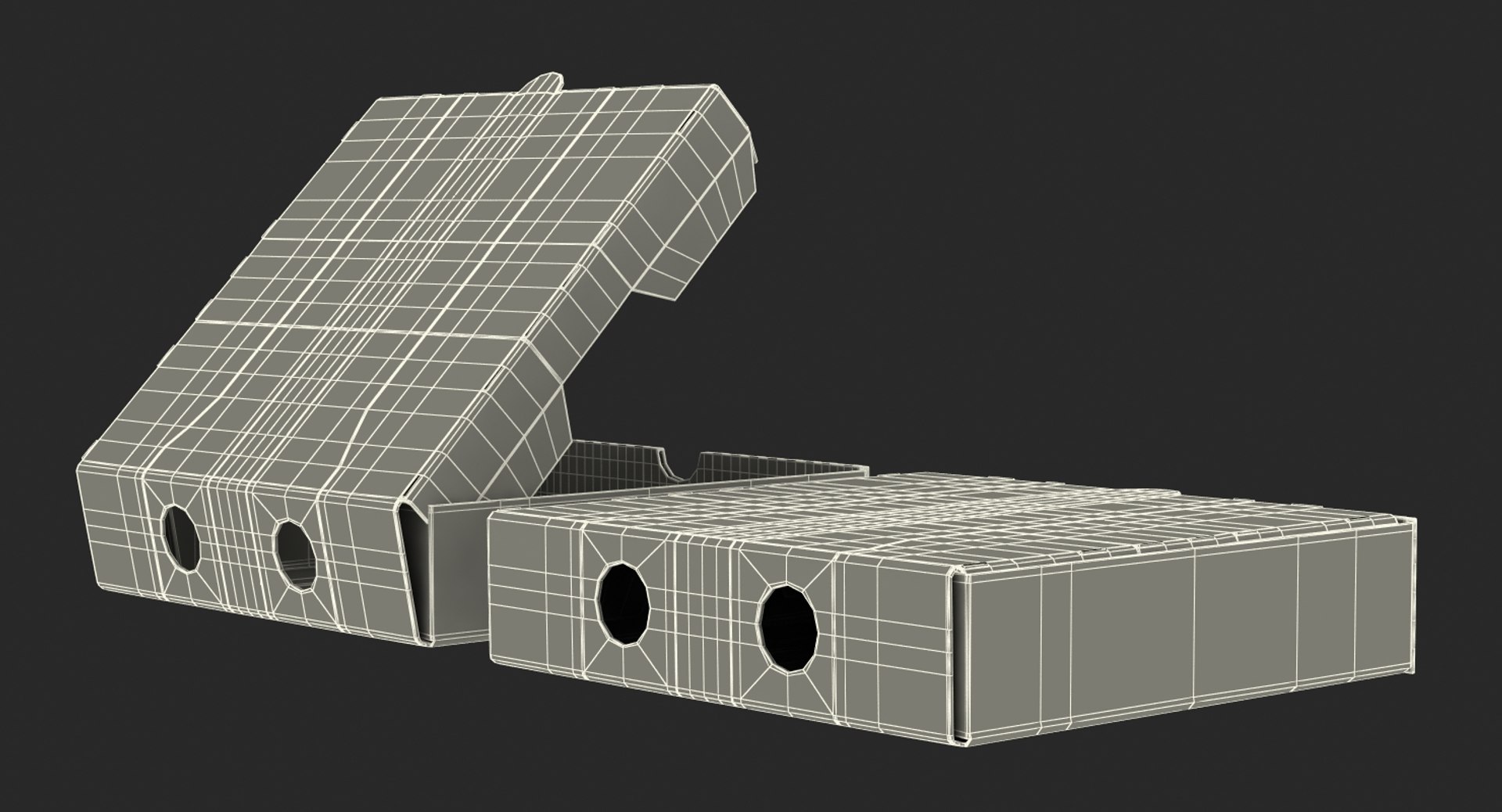Paper pizza cardboard boxes 3D model - TurboSquid 1398846