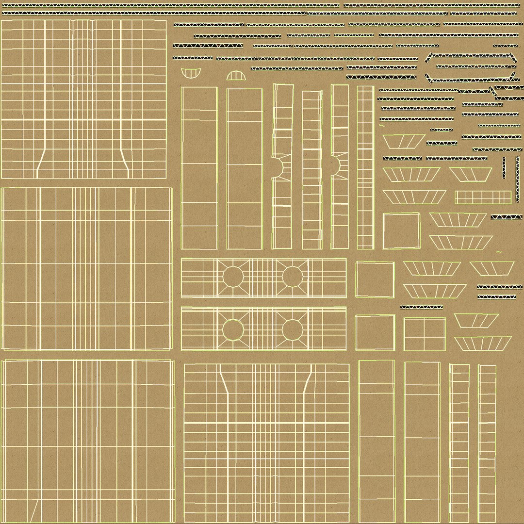 Paper pizza cardboard boxes 3D model - TurboSquid 1398846
