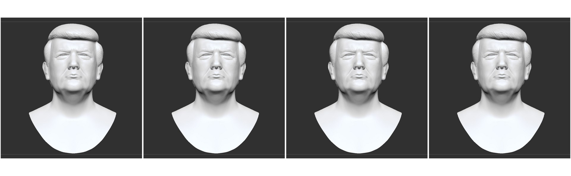 3D Portrait President Model - TurboSquid 1299703