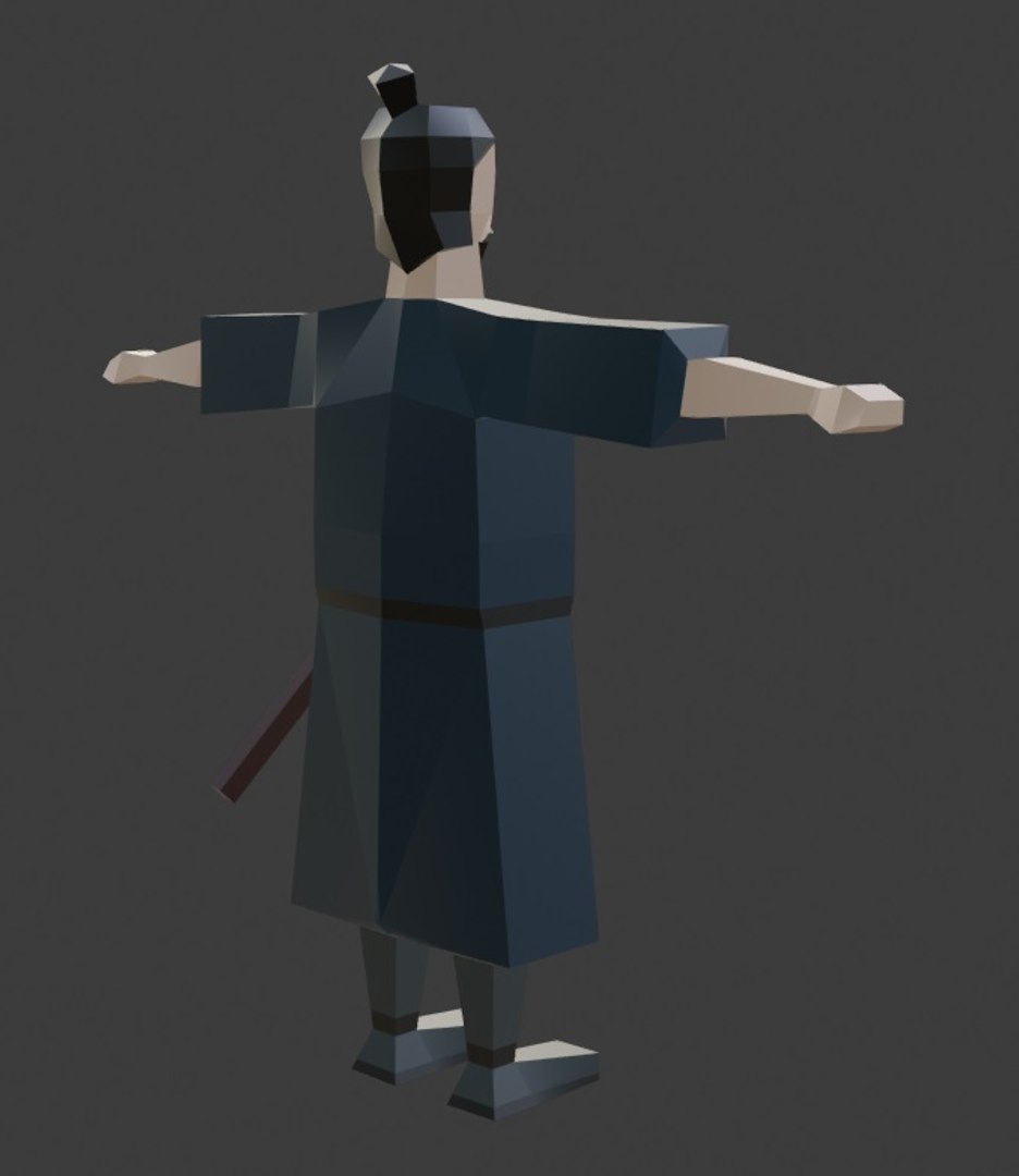 3D Lowpoly Samurai Unity Ready 3D Model - TurboSquid 1859502