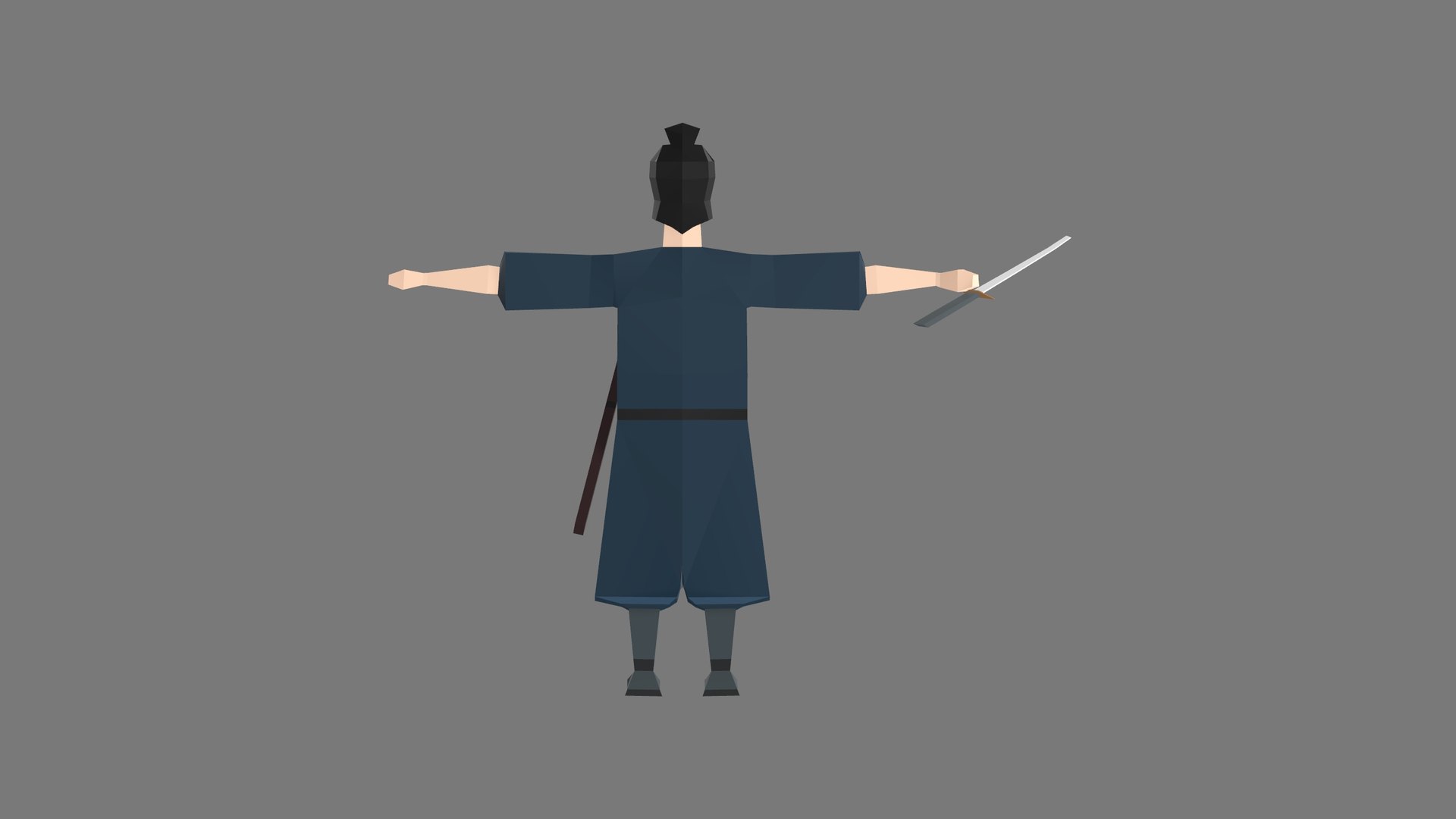 3D Lowpoly Samurai Unity Ready 3D Model - TurboSquid 1859502