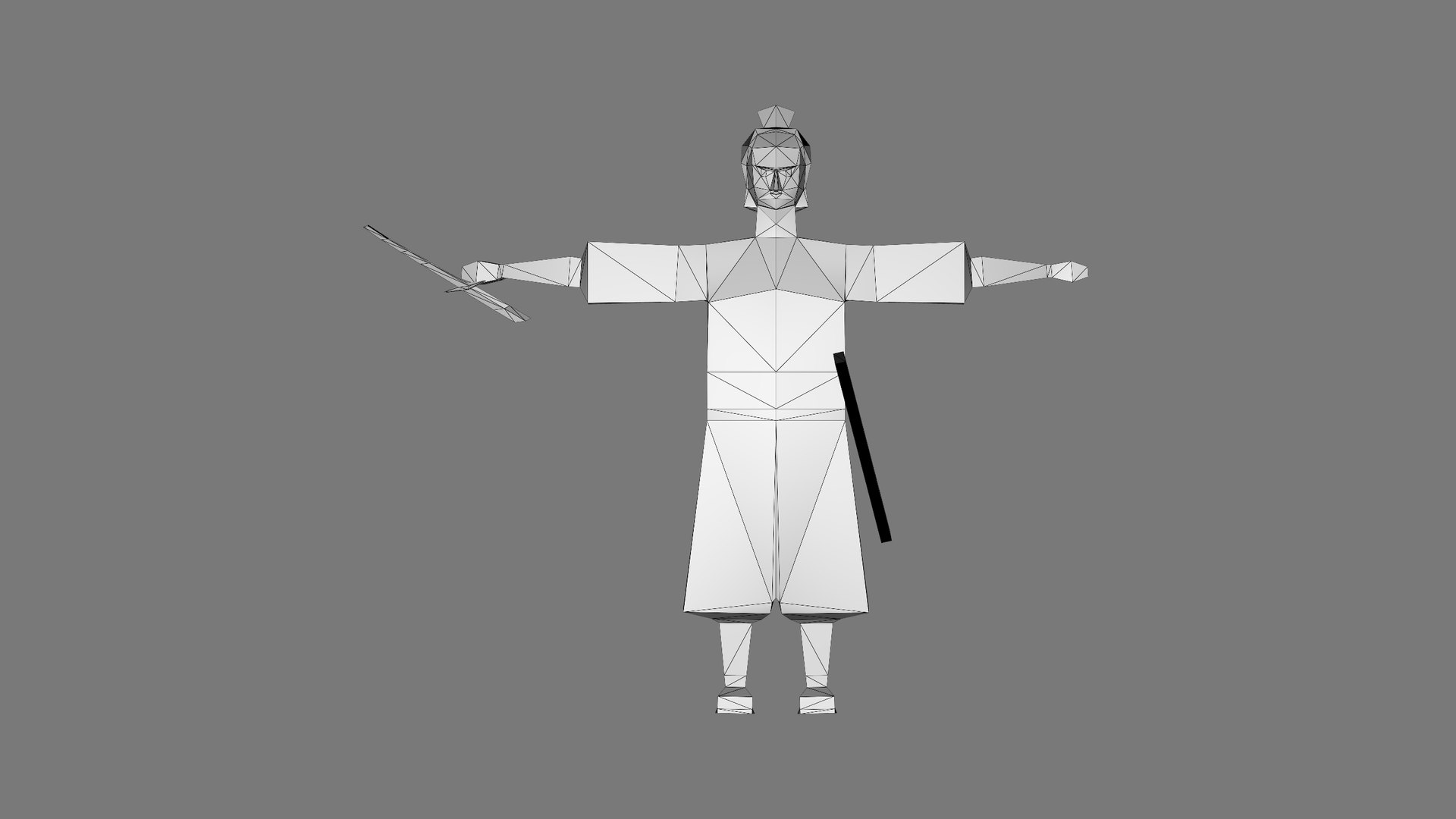 3D Lowpoly Samurai Unity Ready 3D Model - TurboSquid 1859502