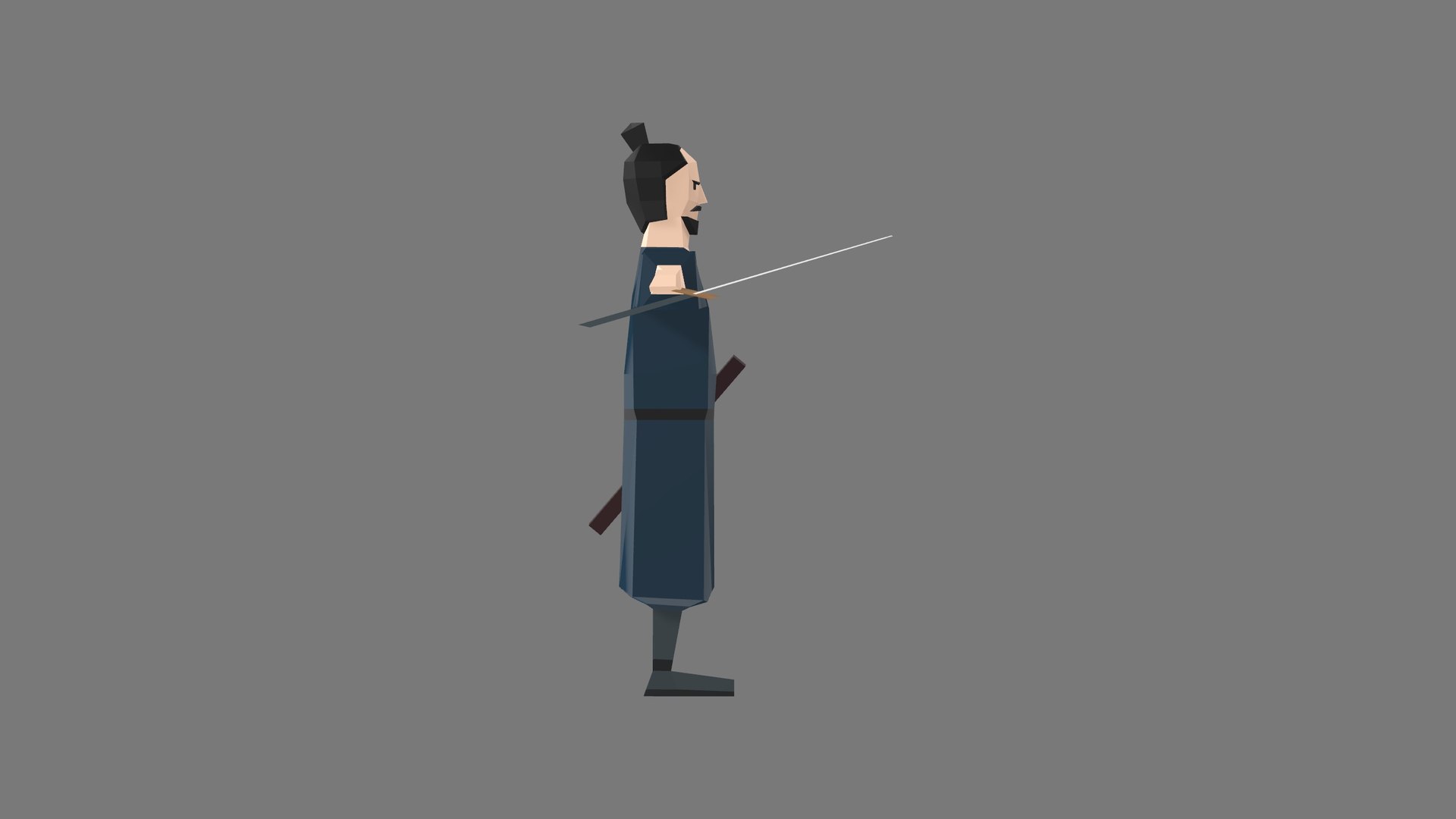 3D Lowpoly Samurai Unity Ready 3D Model - TurboSquid 1859502