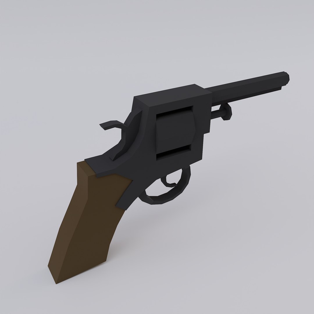 3D Webley Revolver - TurboSquid 1992420