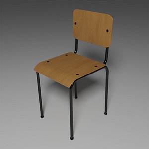 School Chair 3D Models for Download | TurboSquid