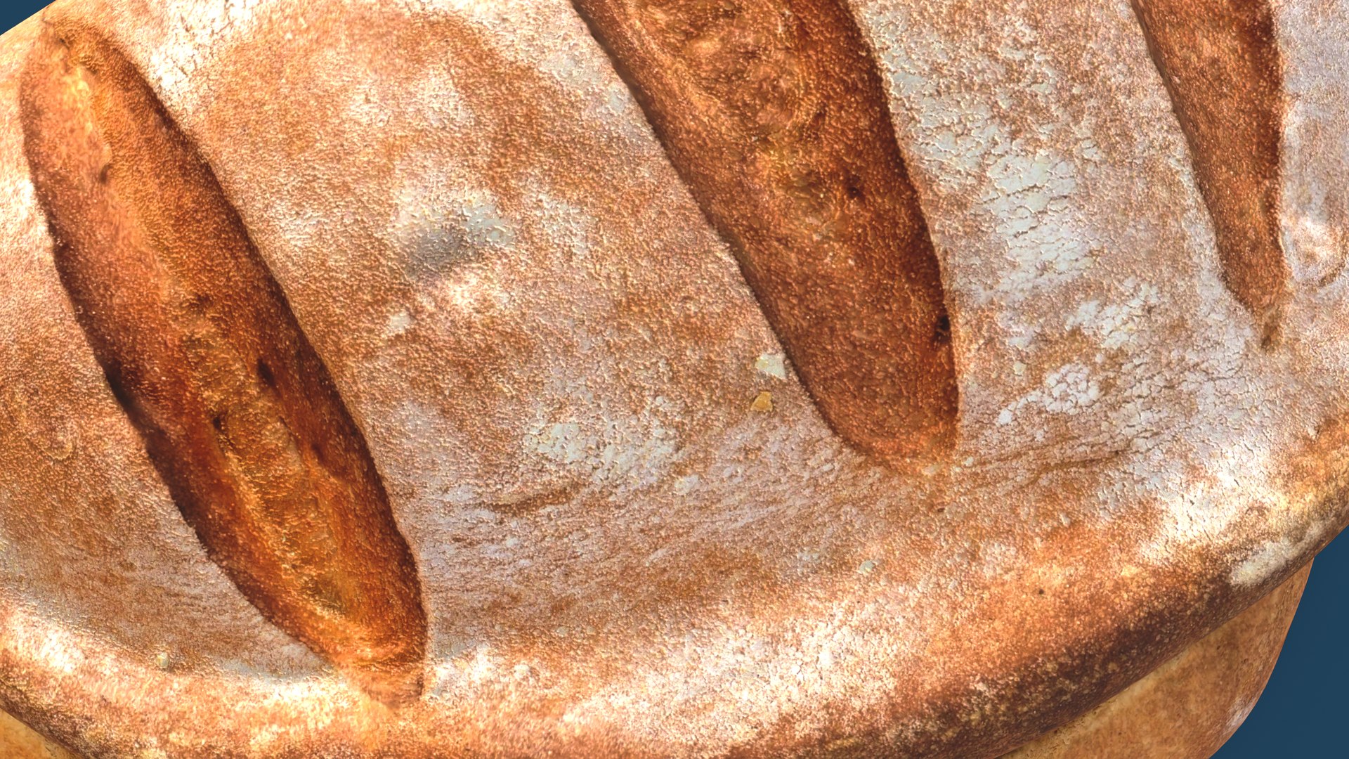 3D Slap And Fold Sourdough Bread Model - TurboSquid 2225680