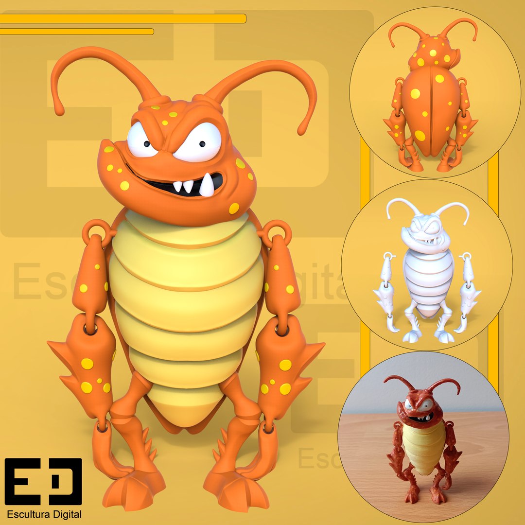 3D Cucaracha Articulada - TurboSquid 2355779