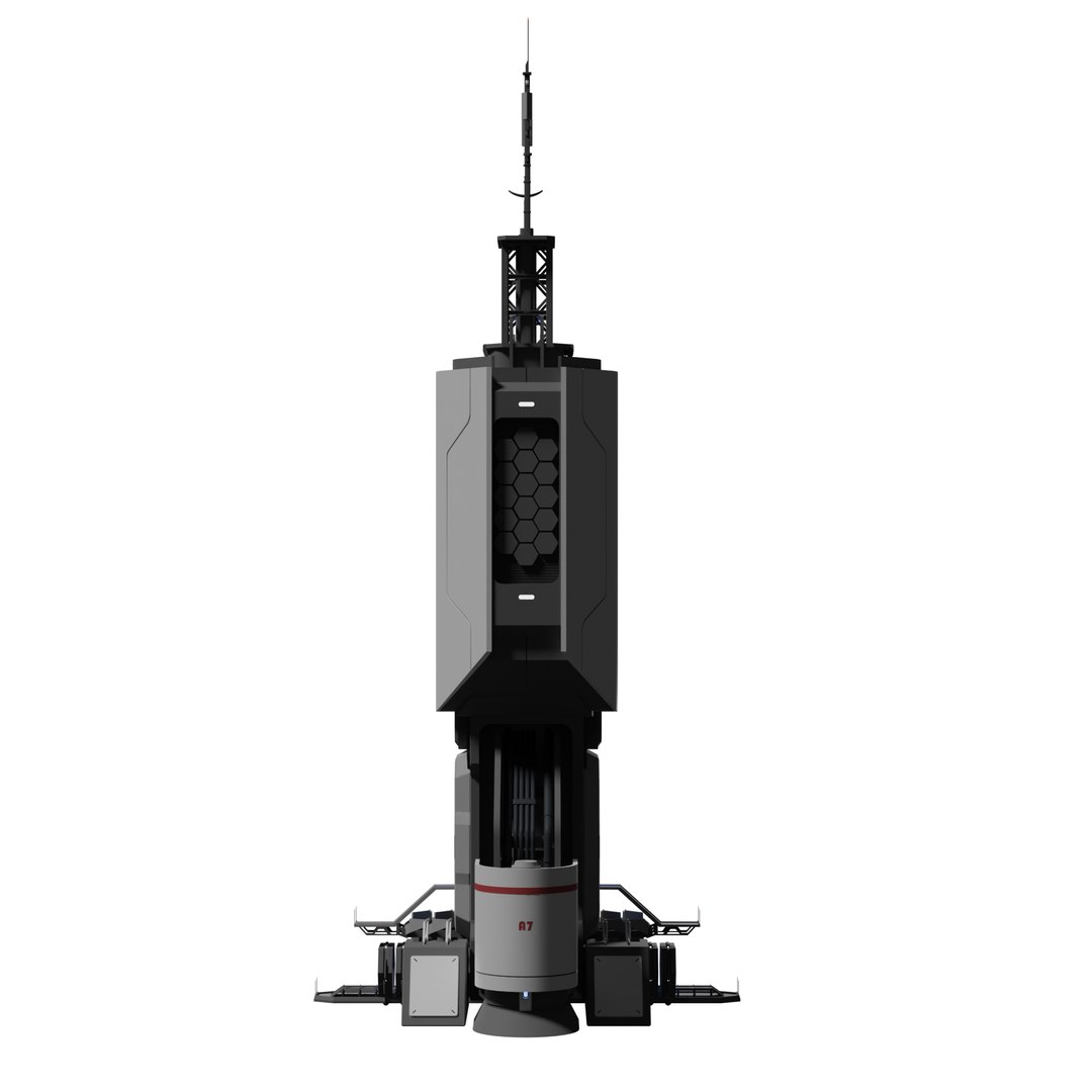 Sci-fi Industry Building Tower 3D Model - TurboSquid 2072569