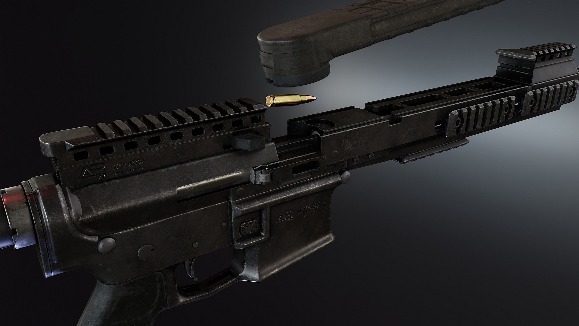 AR57 Rifle 3D model - TurboSquid 1827656