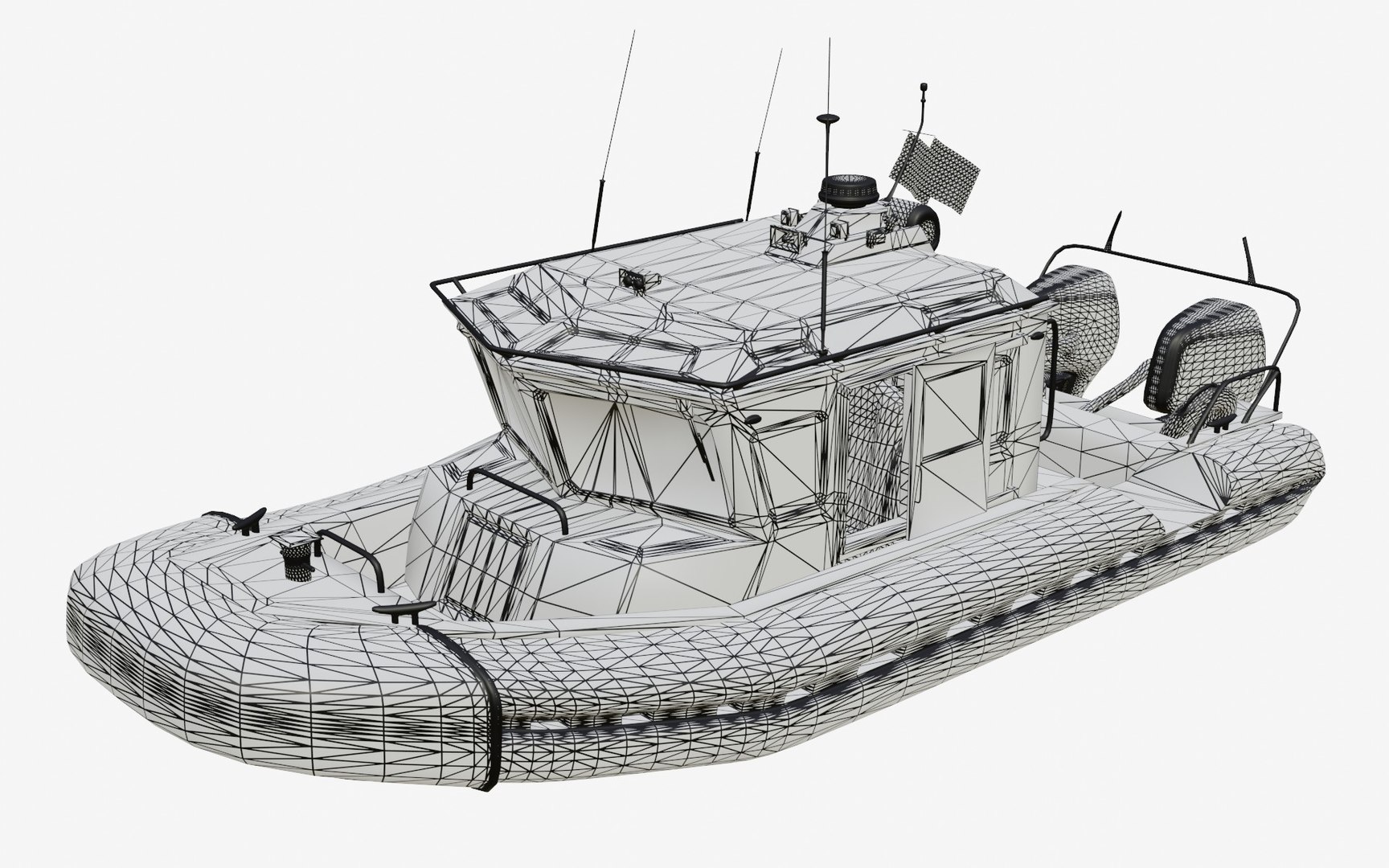 coast guard security patrol boat 3d 3ds