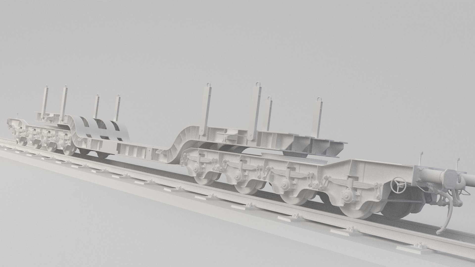 3D train flatcar flat - TurboSquid 1524115