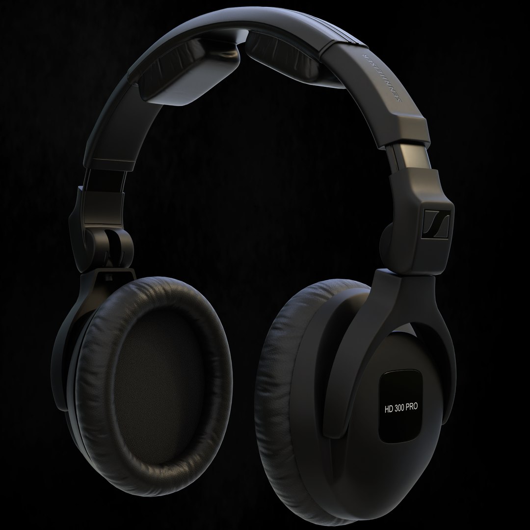 3D Model Sennheiser HD 300 PRO - TurboSquid 2149066
