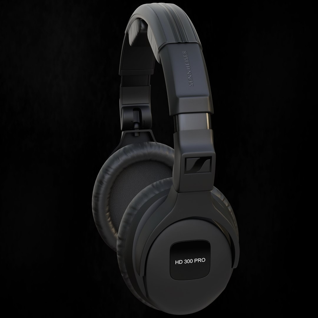 3D Model Sennheiser HD 300 PRO - TurboSquid 2149066