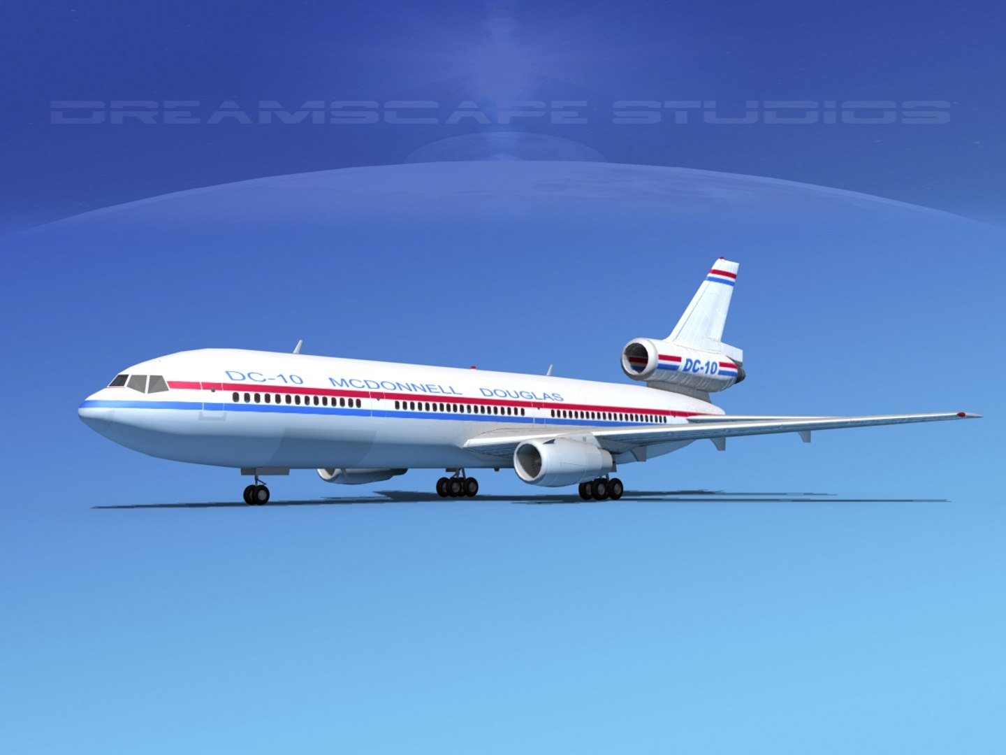 3d douglas dc-10 mcdonnell model