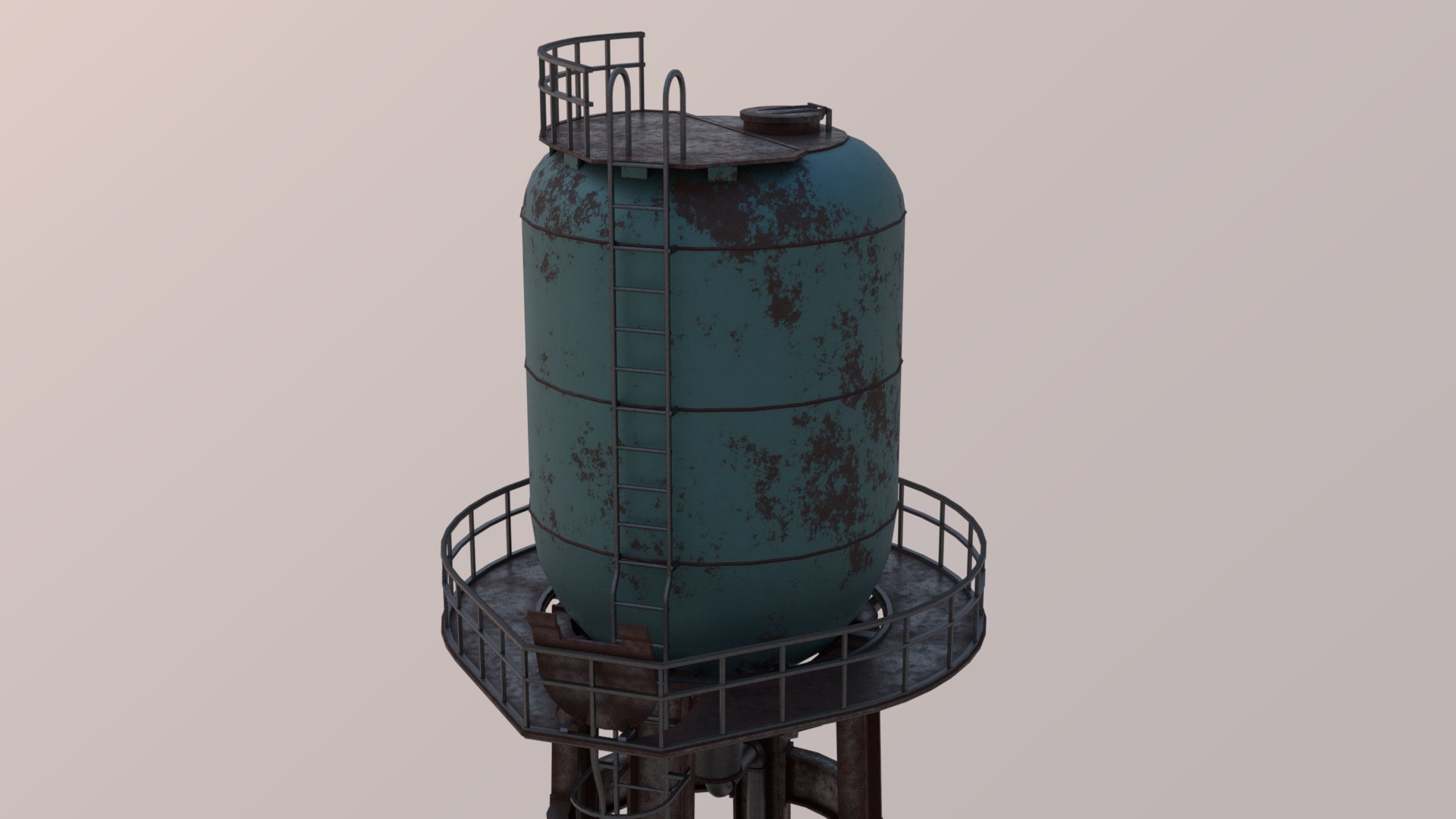 Water Tower Model - TurboSquid 1865071