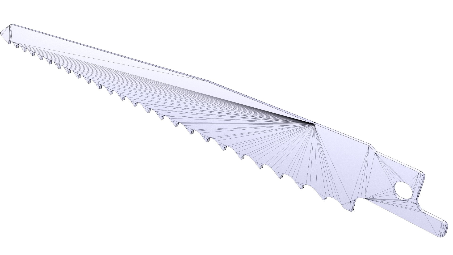 Reciprocating Saw Blade 3D Model 3D model - TurboSquid 1784839