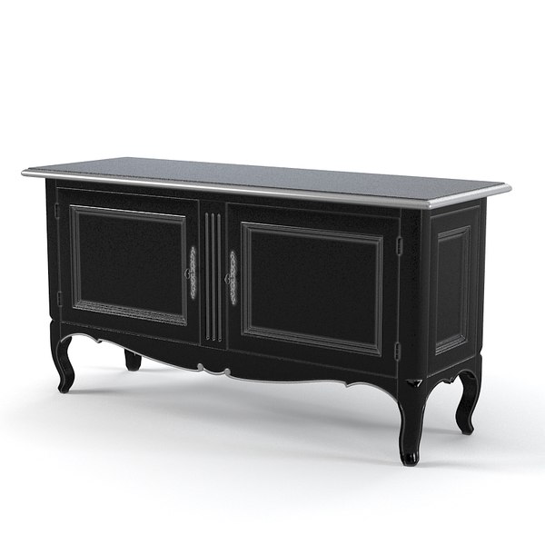 modelo 3d Mueble para TV Flai Classic Commode con soporte negro ...
