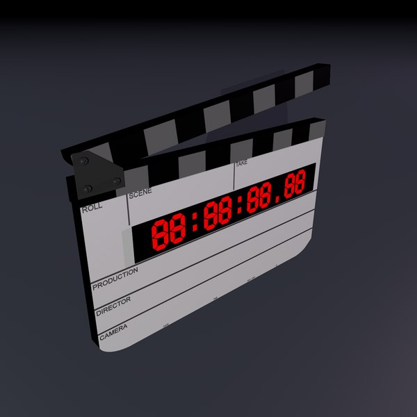 3D Film Clapboard - TurboSquid 1875200