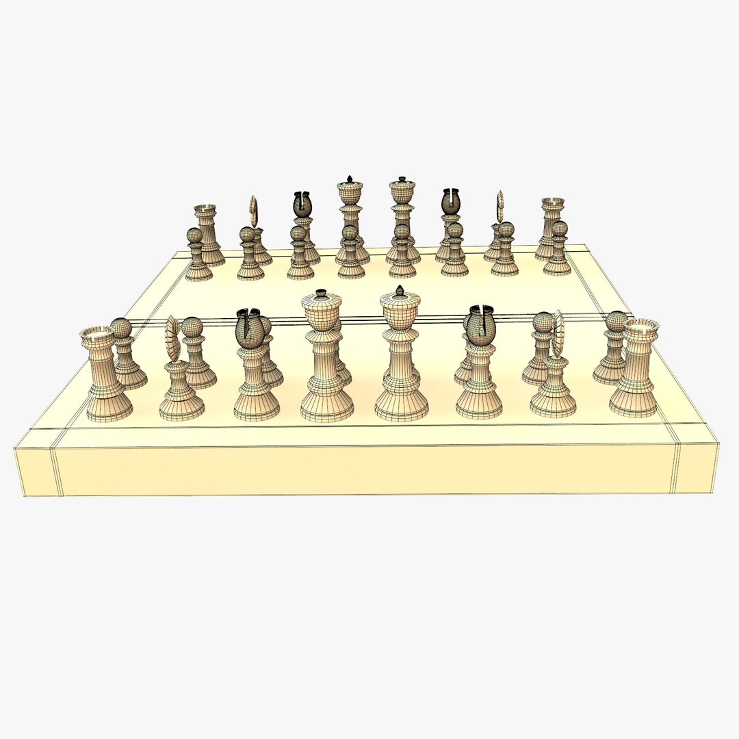 Chess Set 3d Model